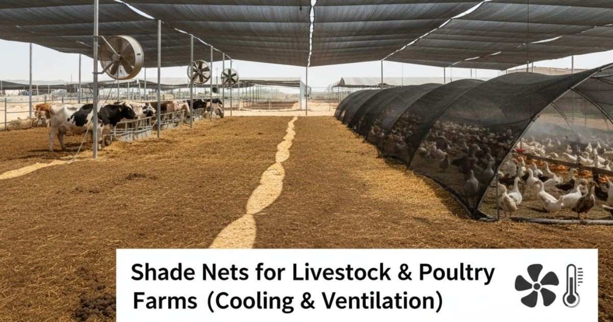 Shade Nets for Livestock & Poultry Farms in the UAE